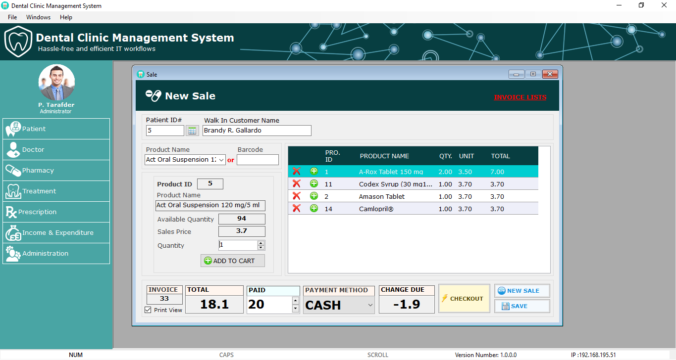 Dental Care Management System (VB.NET, SQL Server, MS Report Viewer) by linkbirdtech